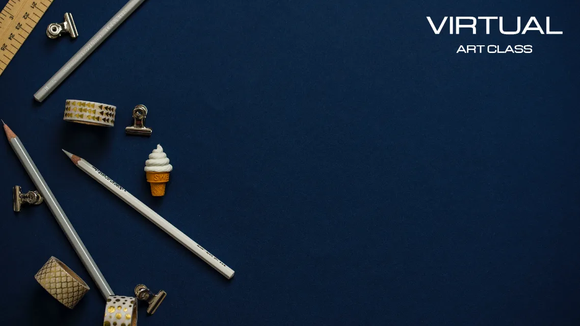 Virtual Background Art Class Design Template | PIXLR