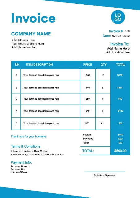 INVOICE_BUS_ECP011_00003 Design Template | PIXLR