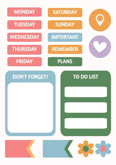 Colorful Elements Design Template | PIXLR